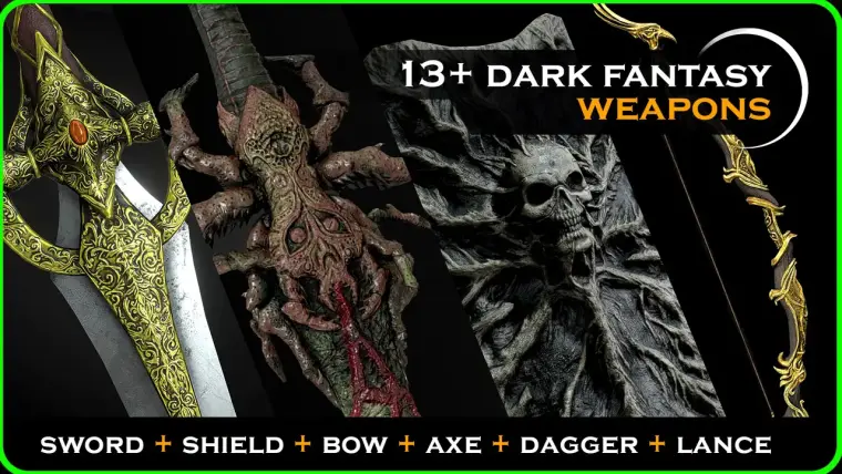 13+ Swords and shields - Unreal Engine Asset | Assetsue